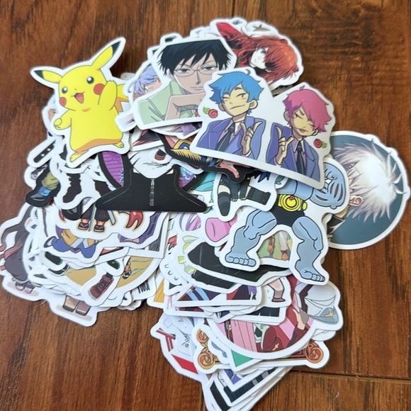 Party Supplies | Nwt 20 Anime Stickers Water Bottle Skateboard Laptop ...